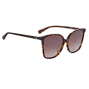 Kate Spade New York Women's Brigitte/F/S Cat Eye Sunglasses, Havana, 58mm, 16mm