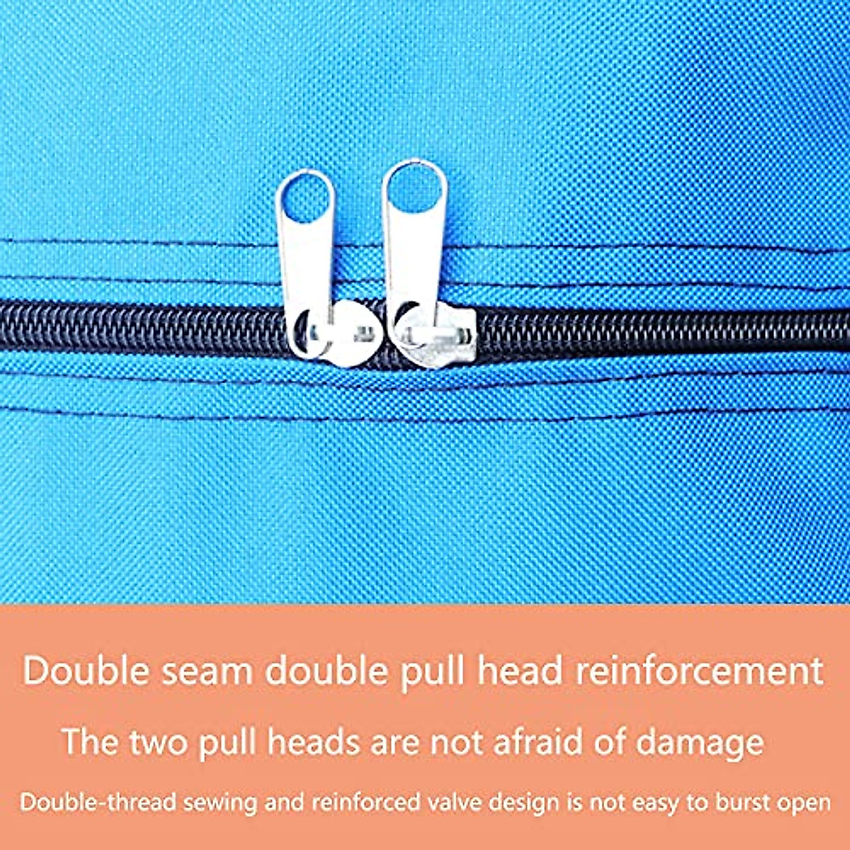 Heavy Duty Large Storage Bags 180 Liters with Carrying Handles and Reinforced Seams Zippers for Moving，Camping，Packing and Clothes Storage