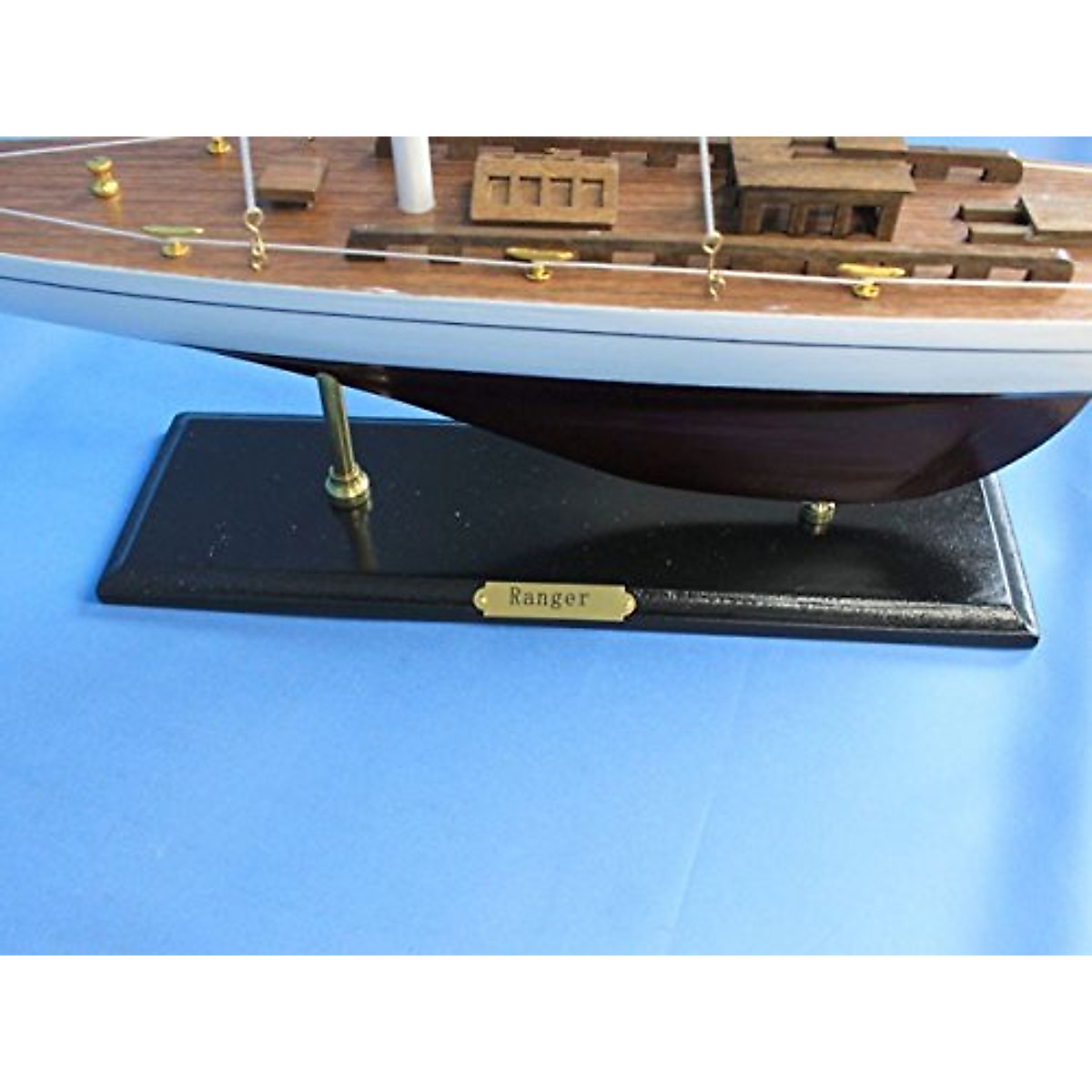 Hampton Nautical Wooden Ranger Model Sailing Yacht, 35"