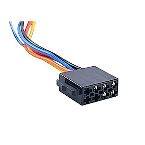 ISO Wiring Harness,Car Radio Stereo Plug Adapter Connector Compatible with Toyota, Black