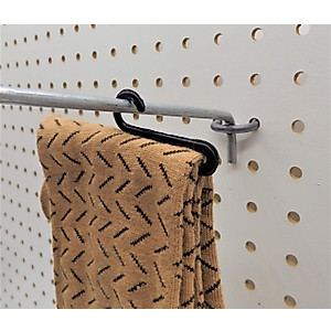 NAHANCO SH1-100 Plastic Sock Hangers, 3 1/2", Black, 100 Pieces