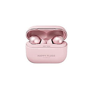 Happy Plugs Air 1 Zen – Fashion & Premium True Wireless in-Ear Earbuds – 30 Hours Battery Life – Passive Noise Cancellation - Pink Gold