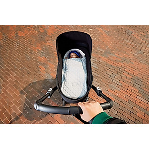 Bugaboo Newborn Inlay - Footmuff Suitable from Birth up to 6 Months - Light Grey Melange