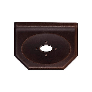 Questech Decor Floating Shower Shelf Soap Dish, Wall Mounted Retrofit for Tiled Shower Walls, Bathroom Shower Organizer, 5 Inch Geo Flatback Shelf, Oil Rubbed Bronze