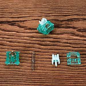 Mintcaps Linear Keyboard Switches Set 5 Pin Lubed Tactile Mechanical Keyboard Switches for Mechanical Gaming Keyboard Green Switches(10pcs)