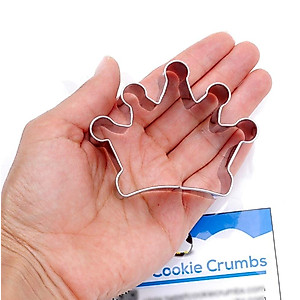 Crown Cookie Cutter - Premium Food-Grade Stainless Steel, Dishwasher Safe