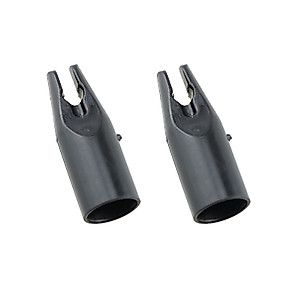 E-outstanding 25pcs Plastic Archery Arrow Nocks for ID 8mm Arrow Shaft Archery Accessory, 8x35mm