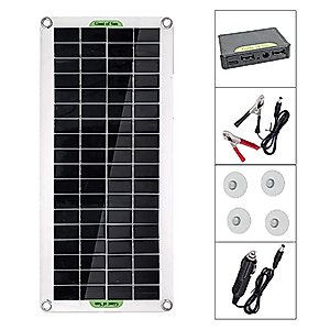 VISLONE Polycrystalline Solar Panel Flexible Solar Panel for Camping Car Traveling Outdoor Emergency Power Accessory