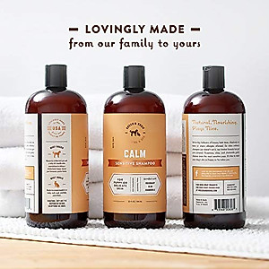 Rocco & Roxie Dog Shampoo and Conditioner - Soothe Oatmeal Shampoo for Itch Relief, Calm Hypoallergenic Shampoo for Sensitive Skin, and Shine Argan Oil Pet Wash - Puppy Bathing Supplies