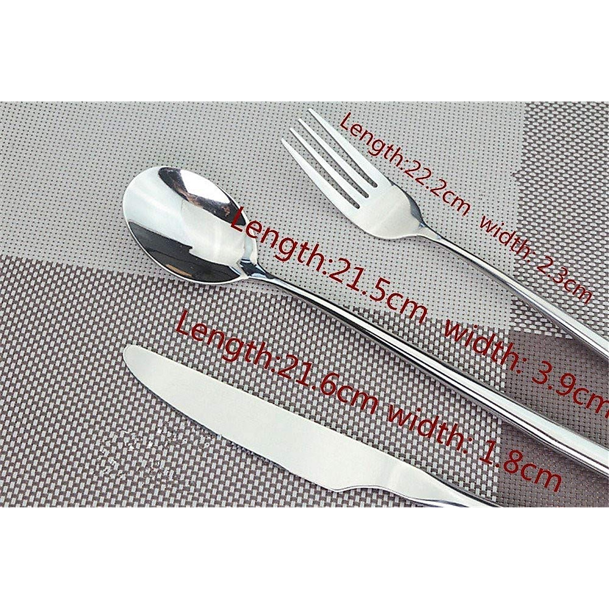 Ximkee 8 Pieces, Korean Stainless Steel Rice Spoon/Soup Spoon/Coffee Spoon - Long-handled Great Circle (Forks)