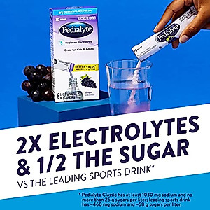 Pedialyte Electrolyte Powder Packets, Variety Pack, Hydration Drink, 24 Single-Serving Powder Packets