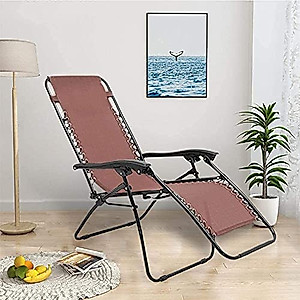 M MAIUS Zero Gravity Chair Replacement Fabric, Anti Gravity Lounge Chair Cloth with 4 PCS Replacement Lace Cords Gravity Chair Accessories Bungee Elastic Patio Recliner Chair (Upgrated Brown- 21")…