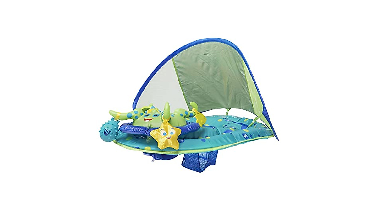 SwimWays Baby Spring Float Activity Center with Adjustable Canopy and ...