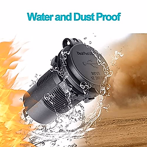 【2022 New】12V USB Outlet/12V USB C/Quick Charge 4.0 PD Type C & Quick Charge 3.0 USB Charger Socket/ADSDIA 12V/24V Car USB C Power Outlet/ Waterproof Charge Socket for Car, Boat, Motorcycle, Golf Cart