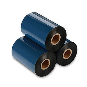 CYTTR Thermal Transfer Ribbon - Premium Wax Printer Ribbon 1"Core Ink Out- 1 Roll (4.33" x 1476') 110mm450m for Zebra ZT410,ZT420,ZT610,105SL,110*i4,140*i4,zt230,Godex ez2300,Citizen s700