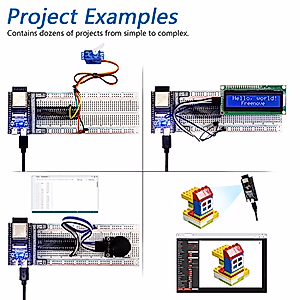 FREENOVE Super Starter Kit for ESP32-S3-WROOM (Included) (Compatible with Arduino IDE), Onboard Camera Wireless, Python C, 540-Page Detailed Tutorial, 176 Items, 76 Projects
