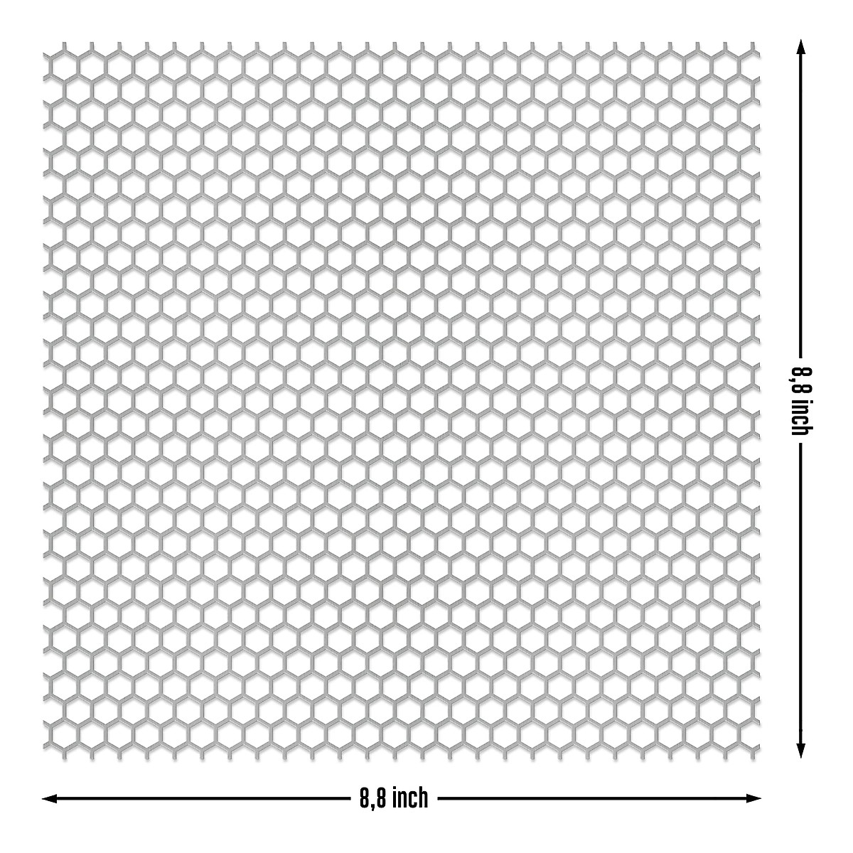 calimaero® 2 Pack Bird Stop Dryer Vent Grill Screen Guard Insert 8.8in x 8.8in Customizable 3inch to 8inch Stops Nesting in Bathroom Exhaust Vents