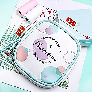 Memoqueen Label Makers Machine with Cosmetic Travel Bag Q30S Handheld Bluetooth Mini Sticker Thermal Label Printer, Easy-to-Use for Home Office Organization, Rich Icon Font Multiple Templates,Pink