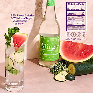 Mingle Mocktails Non Alcoholic Cocktails - 750ml Bottles (Various Flavors, 5 Bottle Pack)