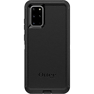 OtterBox Defender Case for Galaxy S20+, Shockproof, Drop Proof, Ultra-Rugged, Protective Case, 4X Tested to Military Standard, Black, No Retail Packaging
