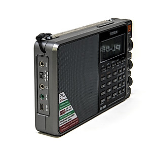 Tecsun PL880 Portable Digital PLL Dual Conversion AM/FM, Longwave & Shortwave Radio with SSB (Single Side Band) Reception, Color Silver