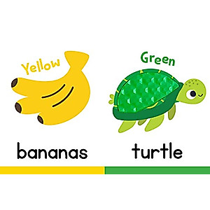 Colorful First Words - Silicone Touch and Feel Board Book - Sensory Board Book