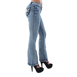 Colombian Design, Butt Lift, Levanta Cola, Boot Leg Jeans Plus/Junior Size