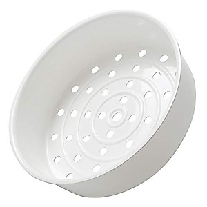 YiZYiF Steamer Basket Plastic Steaming Rack Stand Steam Basket for Rice Cooker and Warmer Kitchen Cookware Ivory B 4L/5L