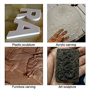 10pcs CNC Router V Bits, 1/8" Shank V Groove Router Bit for PCB MDF Hard Wood Aluminum Copper| 20/30/45/60/90 Degrees, 0.1mm Tip