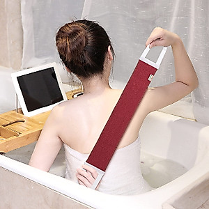 SAHRAOUIA Exfoliating Glove & Back Scrubber - Viscose Dead Skin Scrubbers for Men/Women - Remove Unwanted Dry Skin - Moroccan Exfoliating Glove for Body Scrub w/Bath Back Scrubber for Smooth Skin