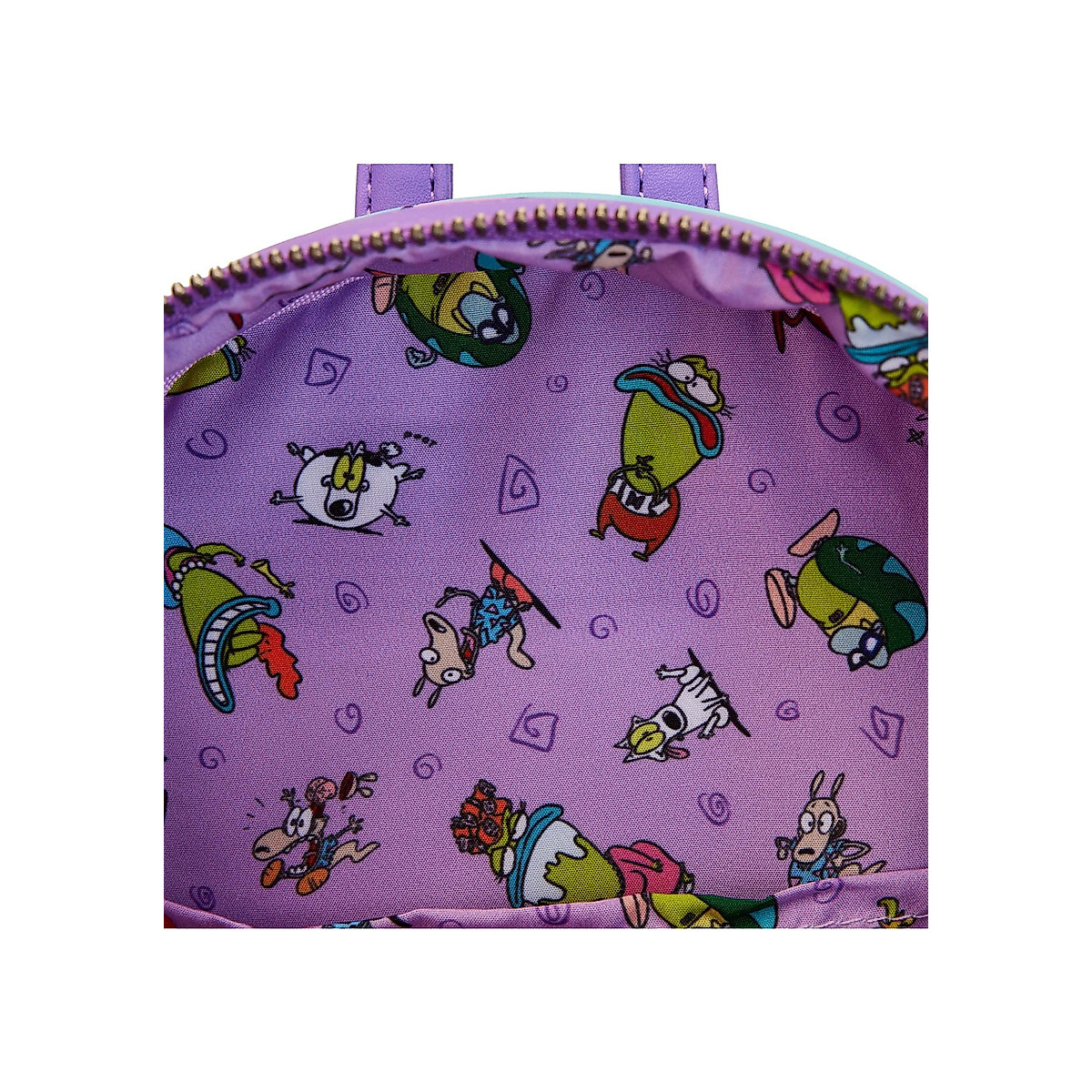 Loungefly Nickelodeon Rockos Modern Life Lenitcular TV Backpack