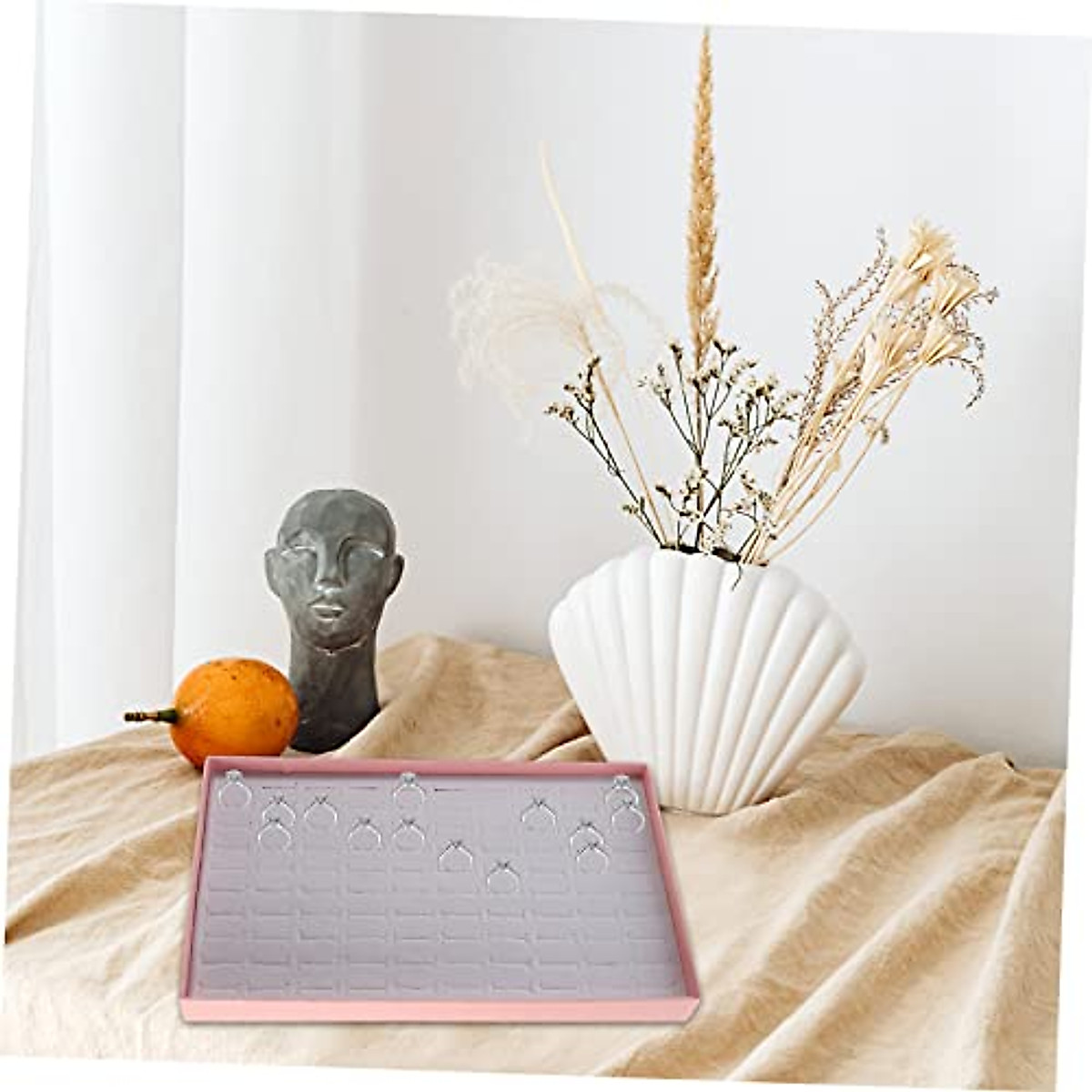 STOBAZA 8 Pcs Simple Jewelry Tray Display Tray Ring Organizer Box Jewelry Showcase Jewelry Presentation Hoop Earring Ring Display Case Jewelry Organizer Trays Ring Organizer for Jewelry