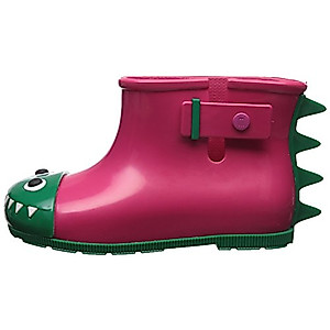 Mini Melissa Kids' Mini Sugar Fabula Rain Boot,Pink,5 Regular US Toddler