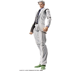 Medicos JoJo's Bizarre Adventure Part 4: Chozo Kado Yoshikage Kira Super Action Statue Figure, Multicolor