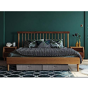 iwill CREATE PRO Under Bed Storage Container, Underbed Shoe Storage Organizer Box with Lid,Dark Gray