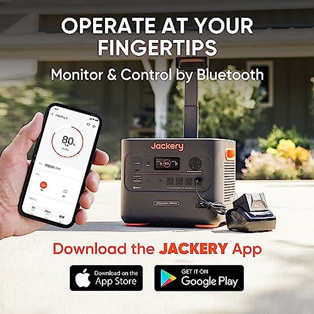 Jackery Portable Power Station Explorer 2000 Plus, Solar Generator with 2042Wh LiFePO4 Battery 3000W Output, Expandable to 24kWh 6000W, Compatible with Solar Panel for Outdoor RV Camping & Emergency