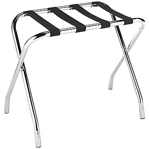 Whitmor Chrome Luggage Rack - Foldable - Commercial Quality
