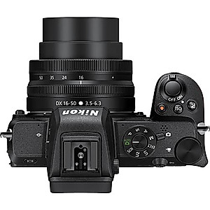 Nikon Z50 Mirrorless Camera with Nikon NIKKOR Z DX 16-50mm f/3.5-6.3 VR Lens+Case+Lens Filters+Commander Starter Kit+Case+2x128 GIG Memory+Flash+Tripod(27PC) Bundle