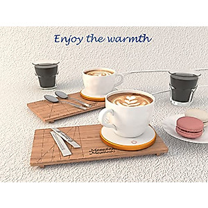 Zen Lyfe Coffee Mug Warmer for Desk, Portable Cup Warmer with Auto Shut Off and 3 Temperature Setting for Heating Coffee, Beverage, Milk, Tea and Hot Chocolate