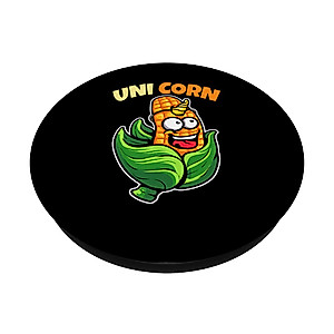 Cool Uni Corn | Funny Maize Magical Horned Horse Joke Gift PopSockets Swappable PopGrip