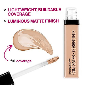 wet n wild Photo Focus Concealer, Light Ivory, Under Eyes, Makeup, Blemish, Full Coverage, Lightweight