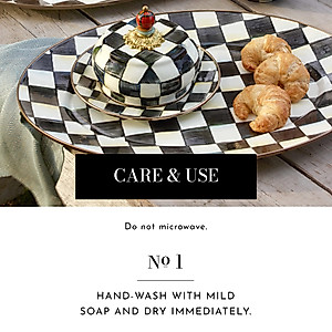 MACKENZIE-CHILDS Courtly Check Enamel Oval Platter - Medium