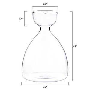 Maveite Avocado Seed Sprout Starter Vase Planter Pot Indoor Avocado Tree Growing Vase Kit Glass Garden Seed Starter Planting Vase Clear Avocado Seed Planter Gift for Kids Adult Friends Families