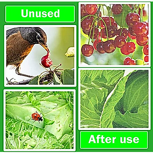 Garden Netting 4ftx10ft Mosquito Netting, Plant Covers Netting for Plant Protecting/Vegetable/Flowers Garden Netting Pest Barrier