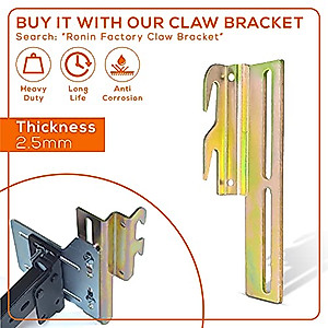 Ronin Factory Bed Frame Brackets Adapter for Headboard Extra Heavy Duty, Set of 2 Brackets with Hardware Modification Plate