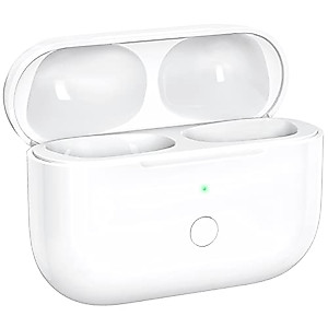 Wireless Charging Case for Air pod pro, Charger Case Replacement with Sync Button and Built-in 660 mAH Battery, No Earbuds Include (White pro 1)