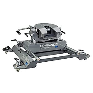 B&W Trailer Hitches Companion OEM Slider Fifth Wheel Hitch - Compatible with Ram OEM Puck System - RVK3670