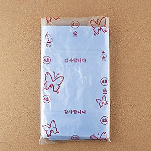 Muellery Skyblue Plain Plastic Bags 200 PCS for Home Kitchen Supermarkets Grocery Bags 13x22 inch, 33x55 cm TPAK21101