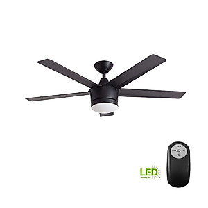 Home Decorators Collection Merwry LED 52" Indoor Ceiling Fan (Black)