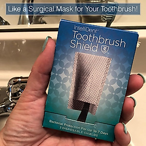 Intellident Toothbrush Shields - Pack of 3 Toothbrush Head Cover Caps - Breathable, Quick-Drying & Disposable - Perfect for Travel, Home & Office Use